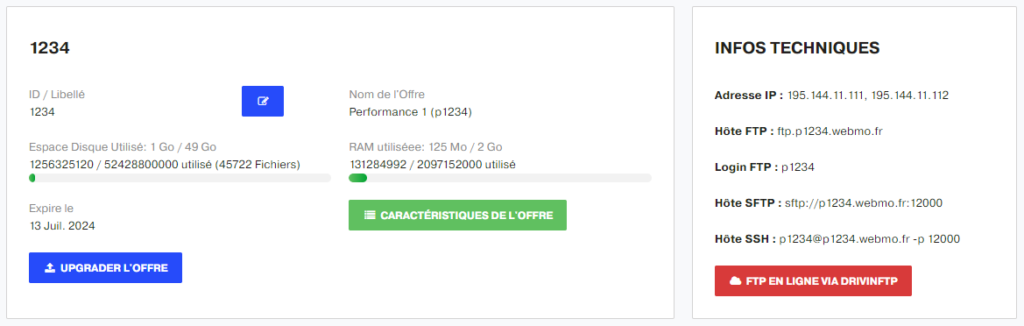 Performance shared hosting - Nuxit support