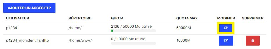 Manage FTP accounts - Nuxit Support