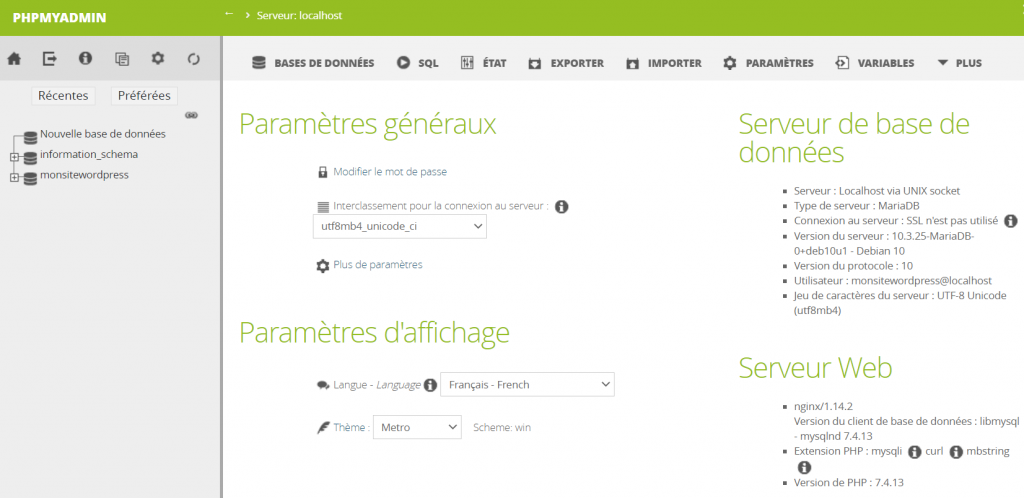 FTP and MySQL database