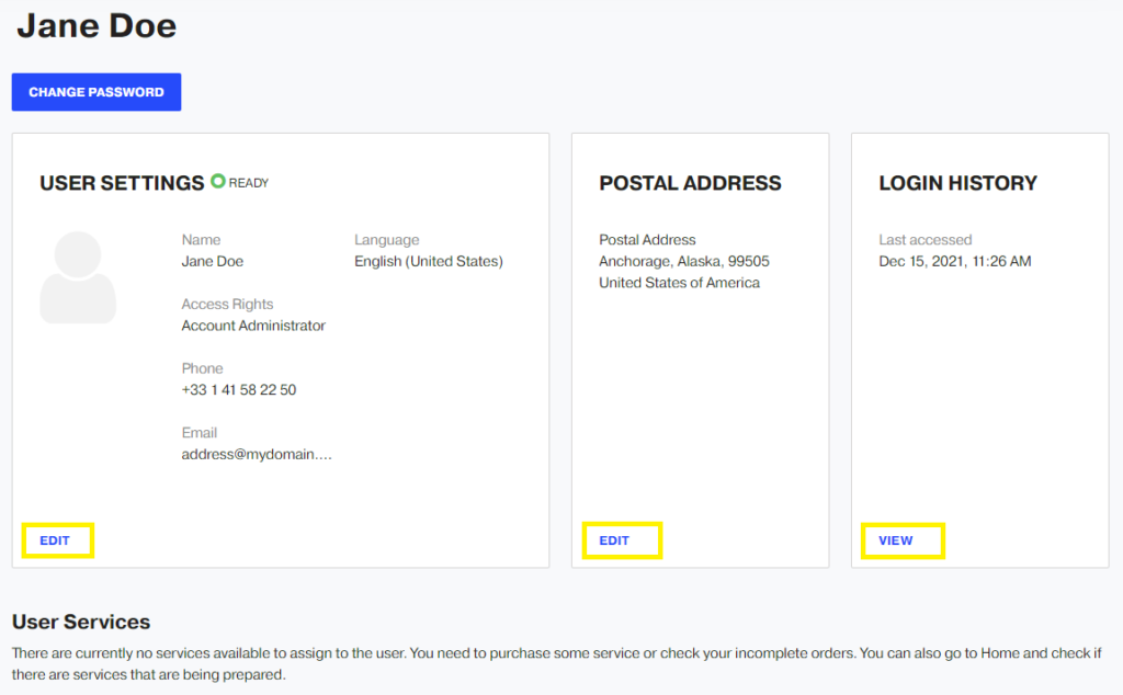 Add a user to my customer area - Nuxit Support